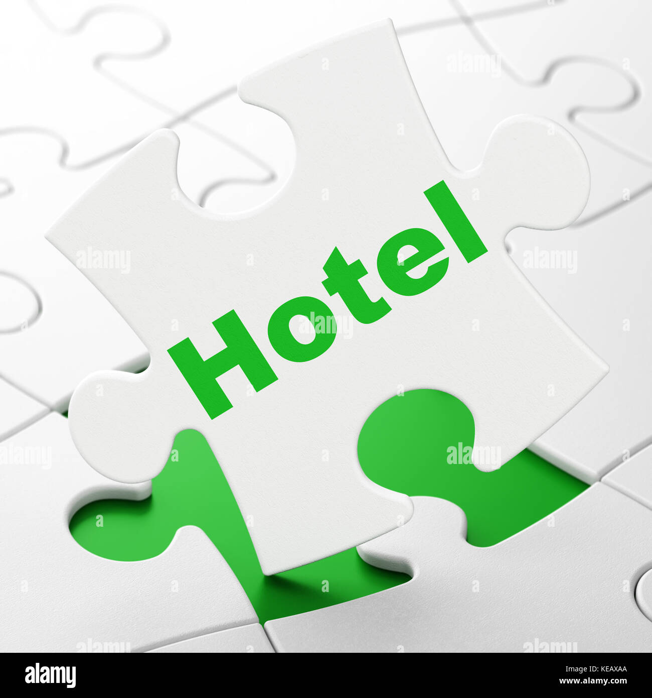 Vacation concept: Hotel on puzzle background Stock Photo - Alamy