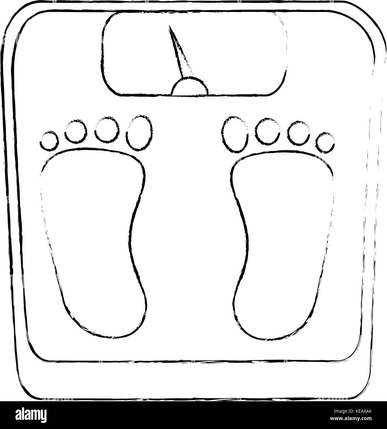 Analog weight scale Black and White Stock Photos & Images - Alamy