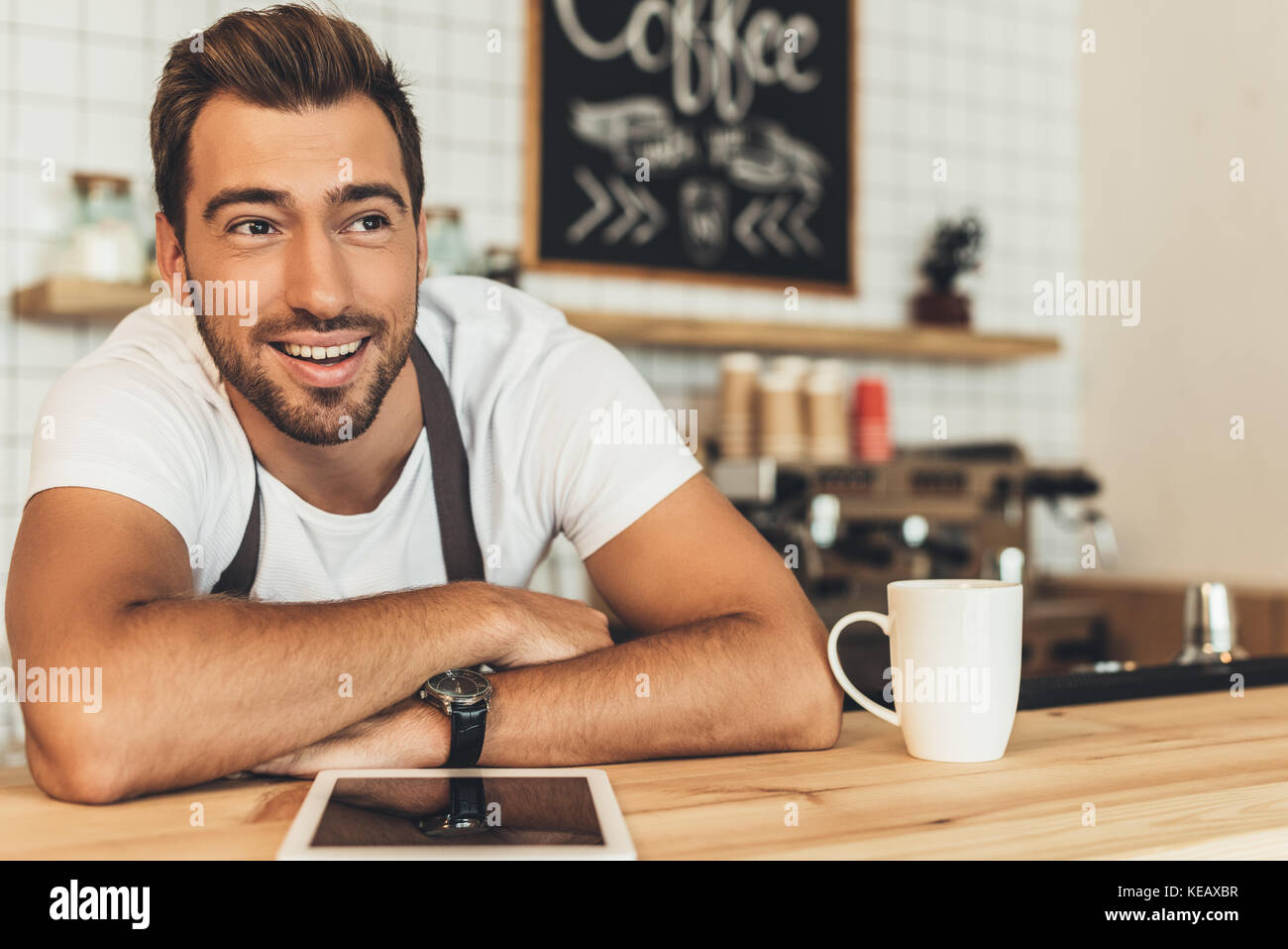 Smiling aromatic hi-res stock photography and images - Alamy