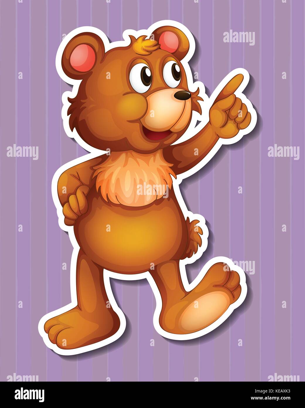 Illustration of a single bear with background Stock Vector Image & Art ...