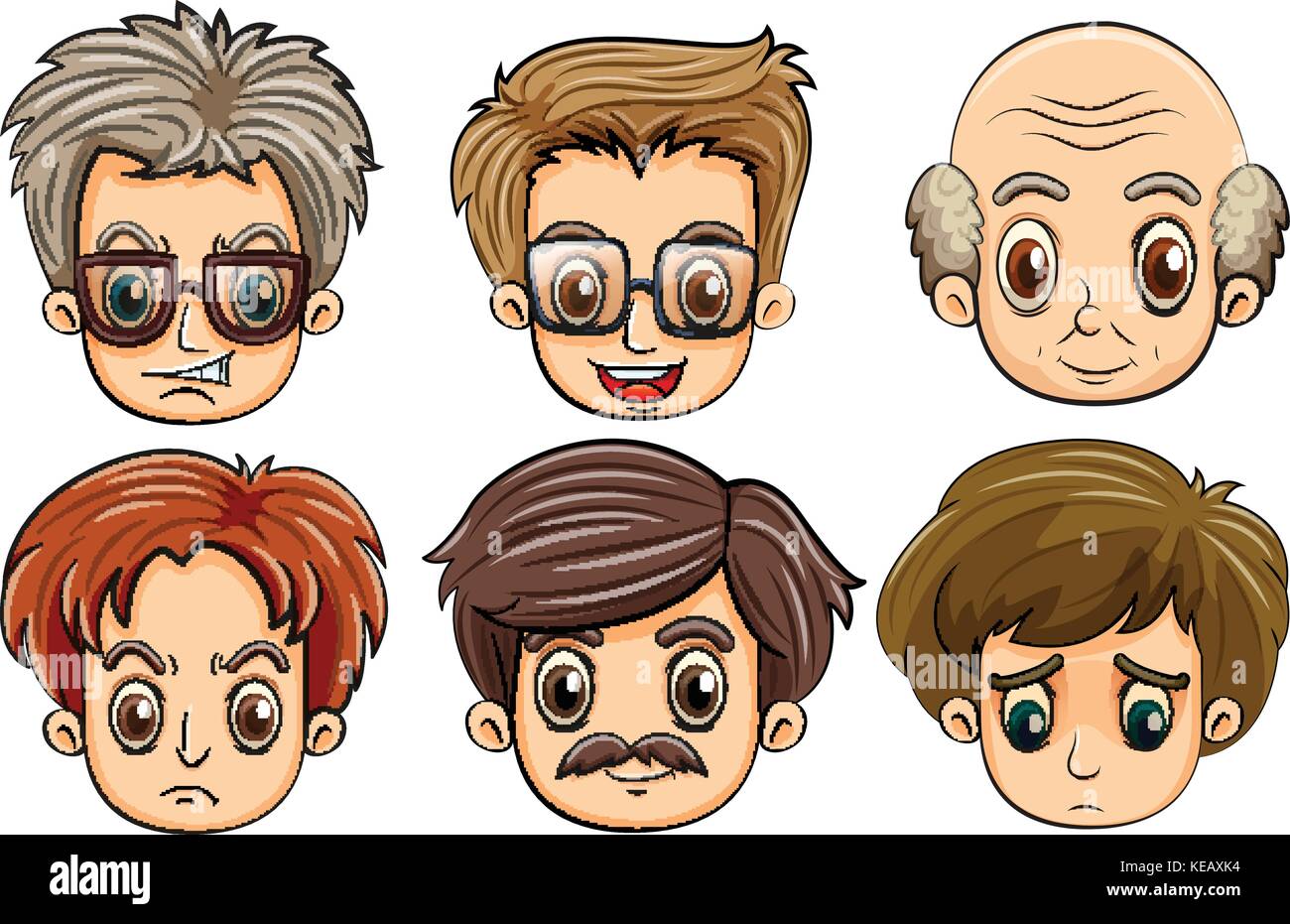 Old man eyeglasses on Stock Vector Images - Alamy