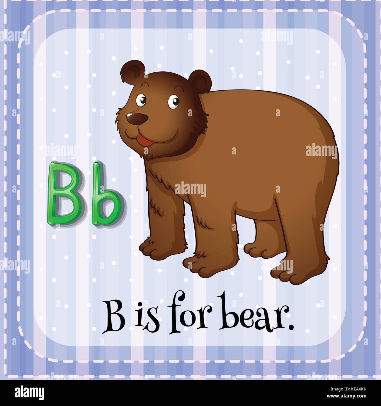Alphabet B is for bear with background Stock Vector Image & Art - Alamy