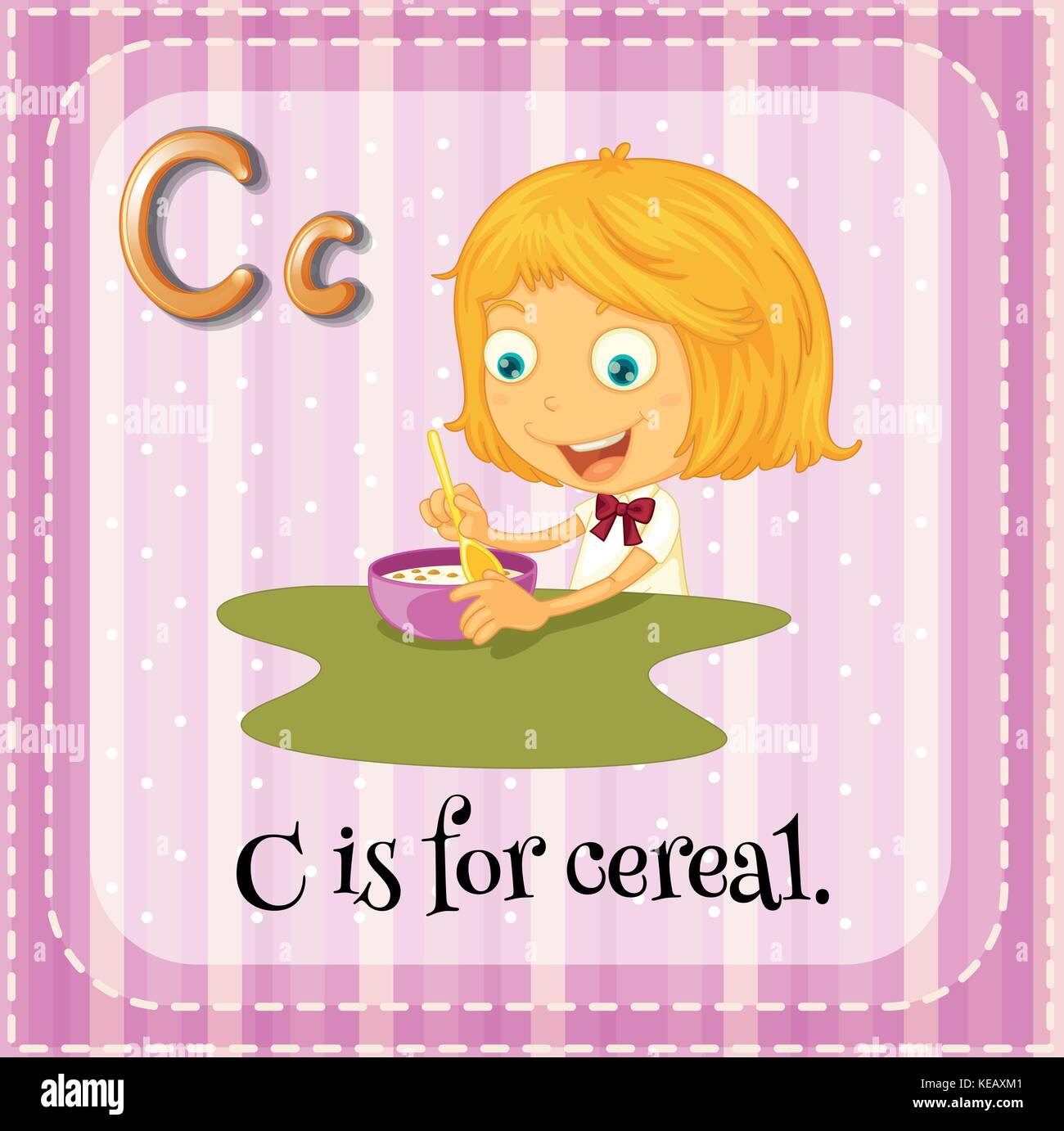 Flashcard letter C is for cereal Stock Vector Image & Art - Alamy