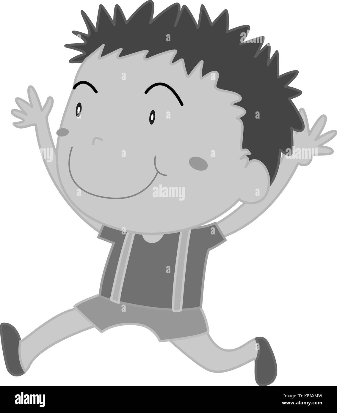 Cute black boy playing Black and White Stock Photos & Images - Alamy