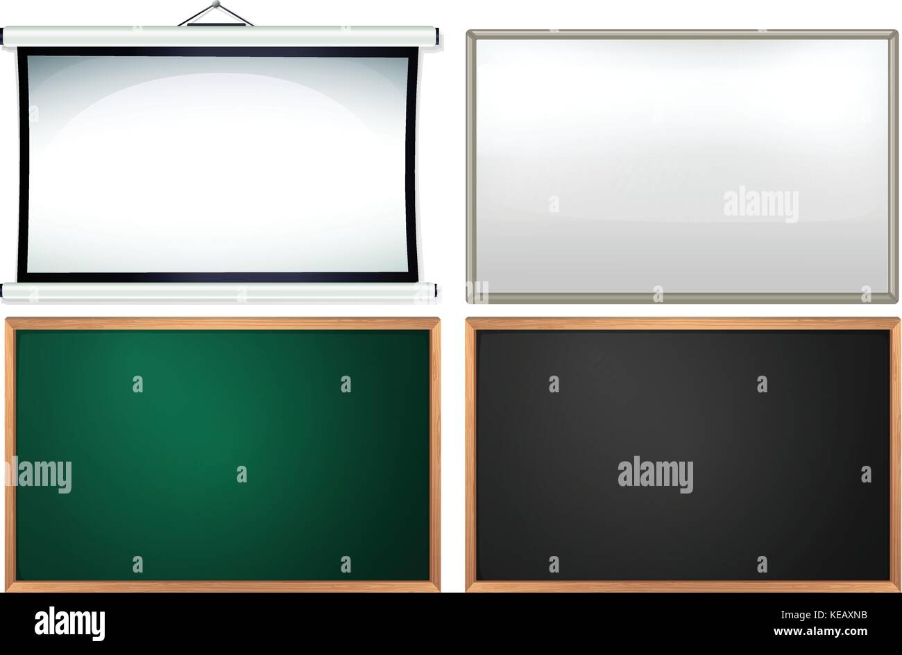 Four different board and frames Stock Vector Image & Art - Alamy