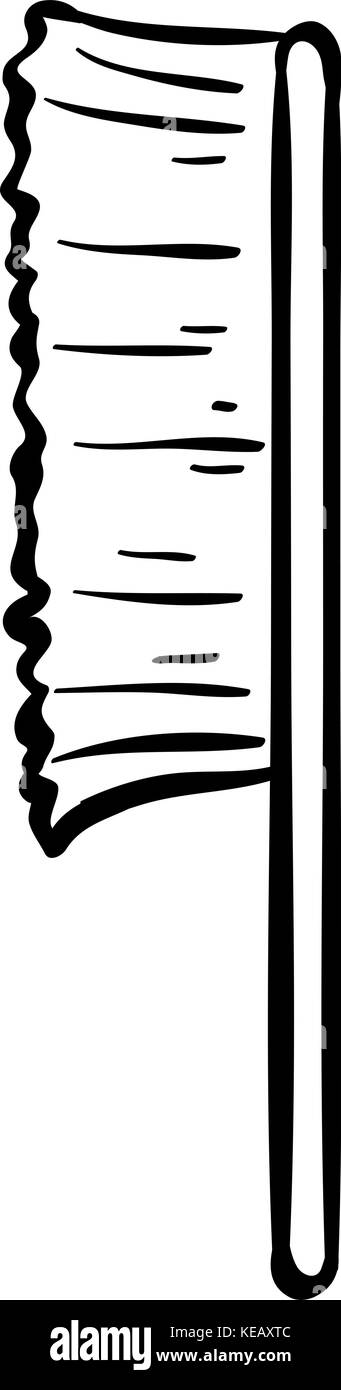 Cleaning brush one line Stock Vector Images - Alamy