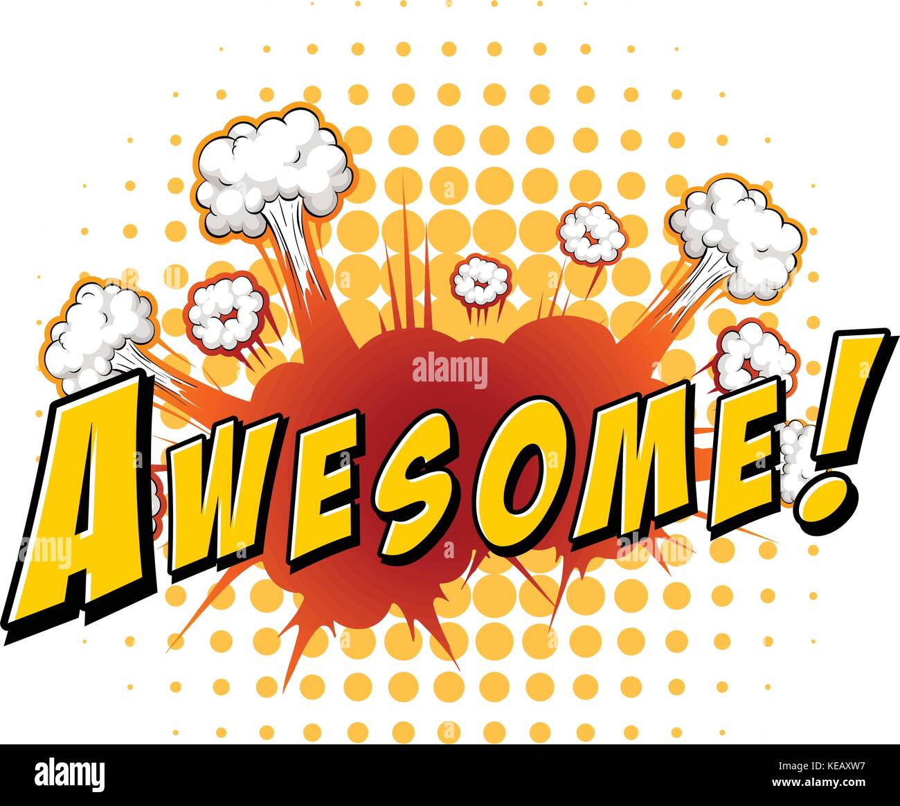 Awesome and word hi-res stock photography and images - Alamy