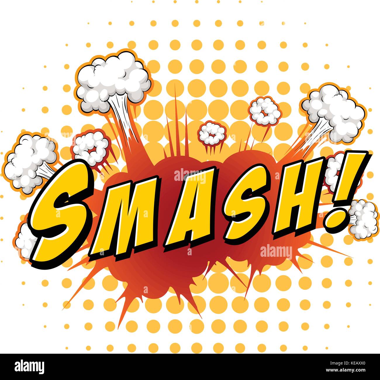 Word smash with explosion background Stock Vector Image & Art - Alamy