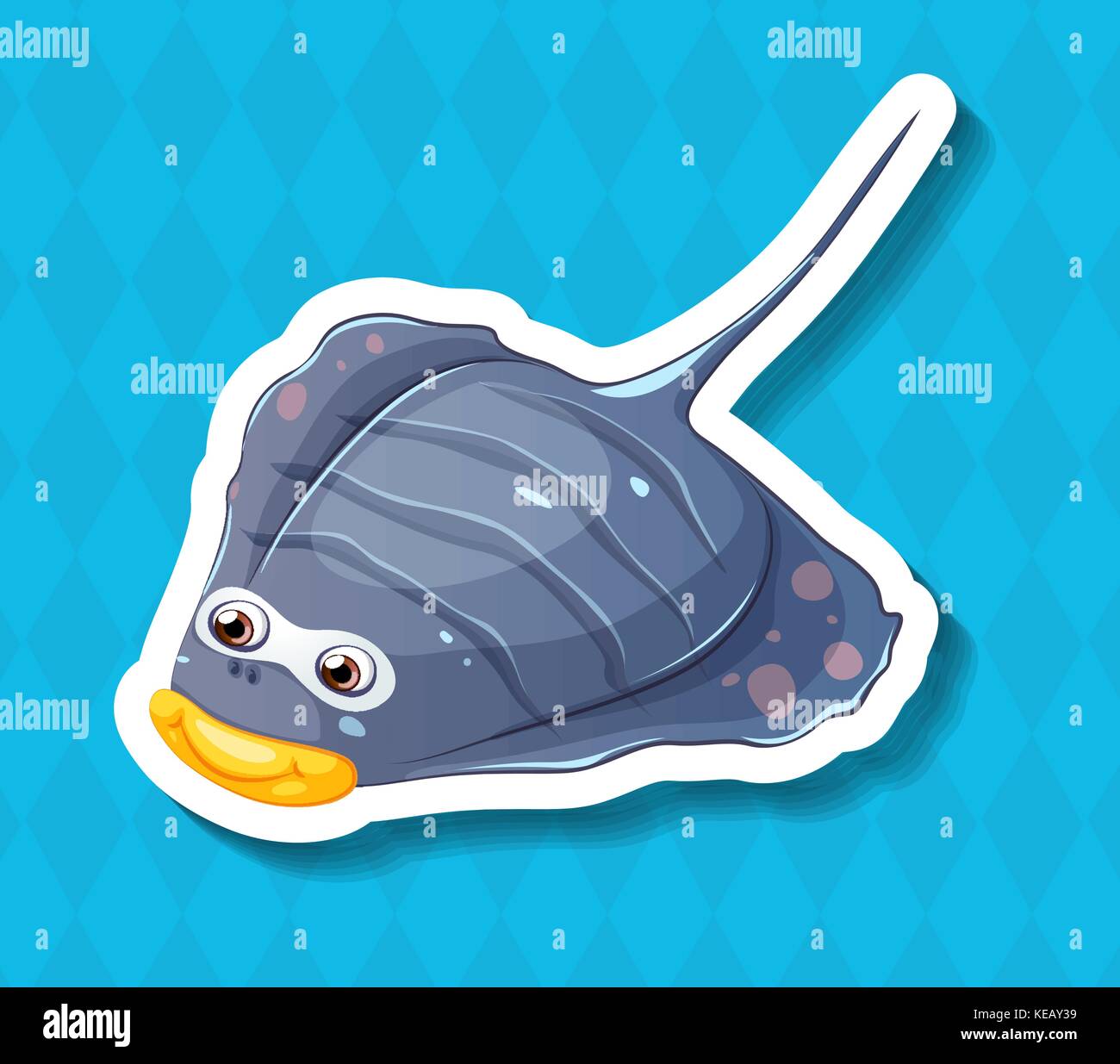 Manta ray closeup Stock Vector Images - Alamy