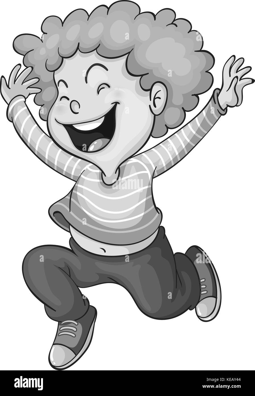 Little boy jumping up and down Stock Vector Image & Art - Alamy