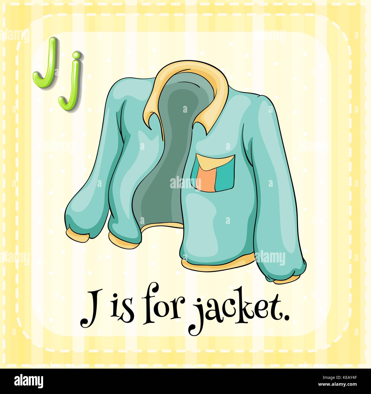 J is for jacket Stock Vector Images - Alamy