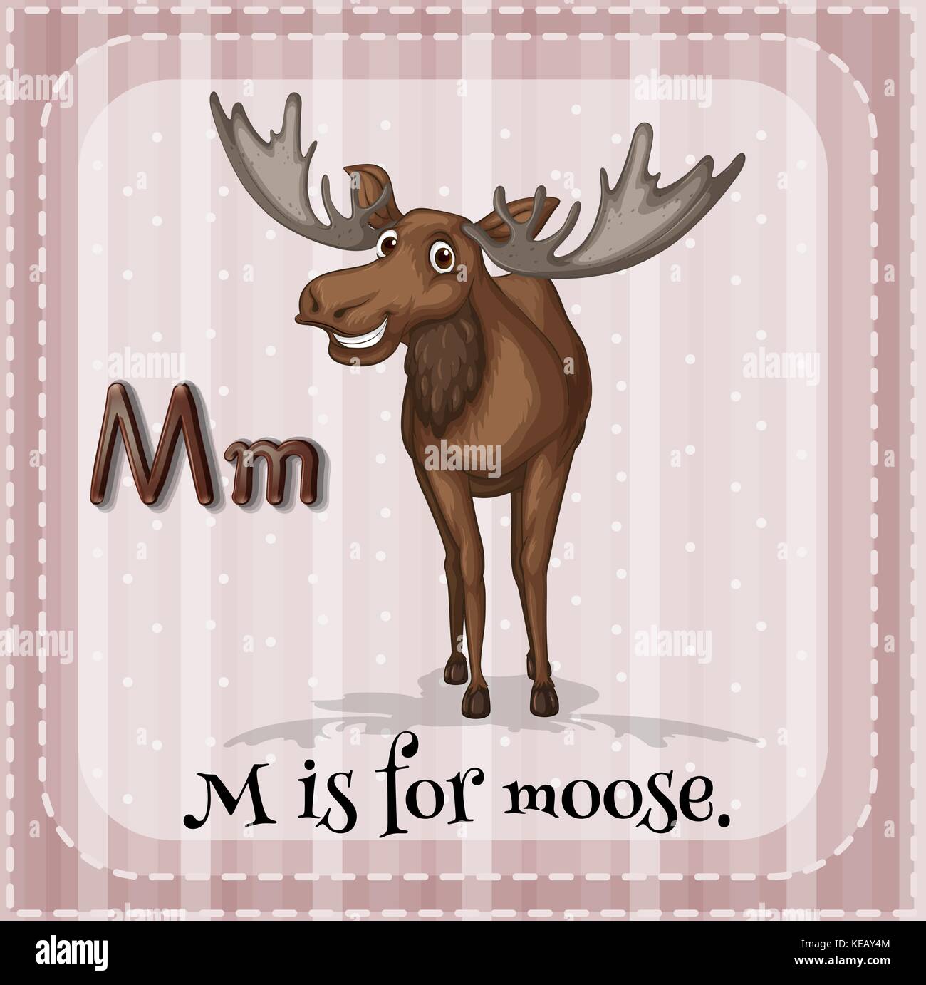M is for moose Stock Vector Image & Art - Alamy