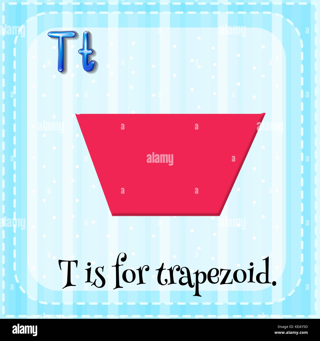 Flashcard letter T is for trapezoid Stock Vector Image & Art - Alamy