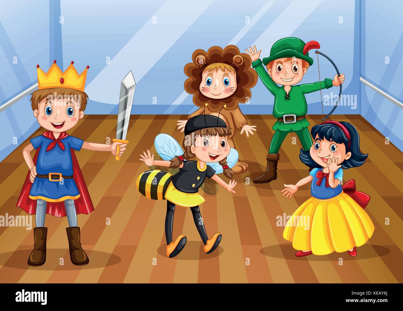Children role play of the lion king Stock Vector Images - Alamy