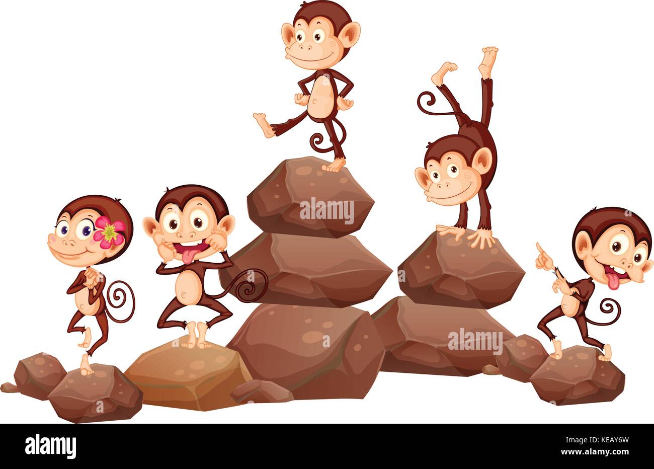 Standing chimpanzee Stock Vector Images - Alamy