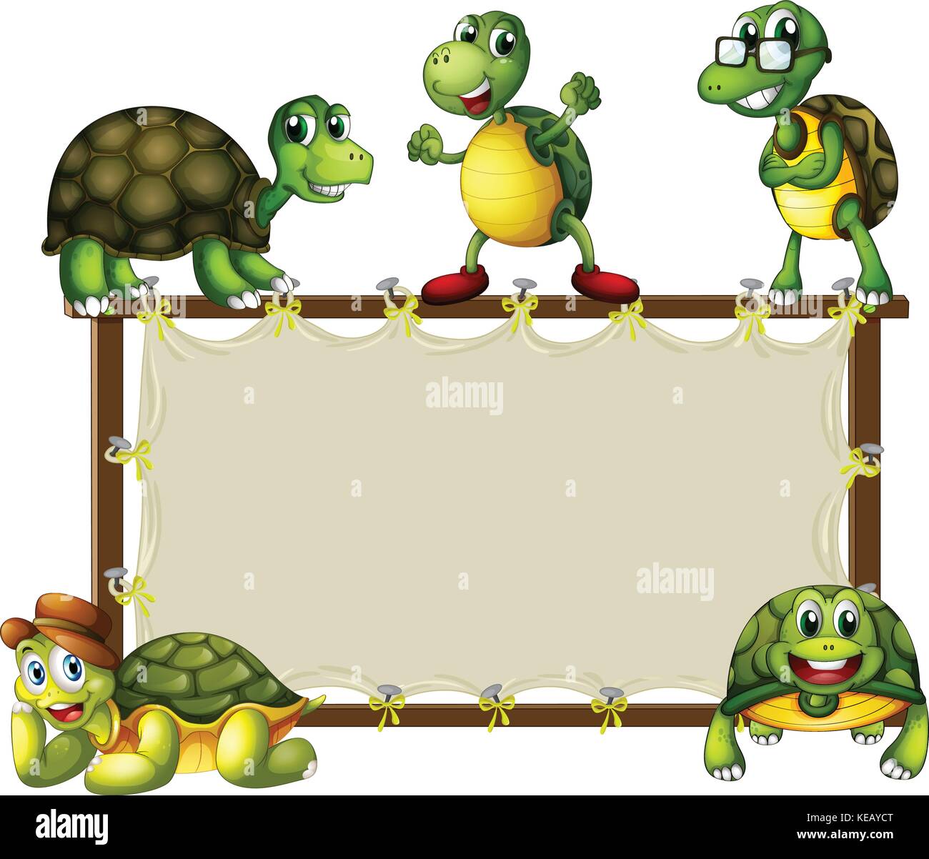 Turtle characters cartoon tortoise hi-res stock photography and images ...