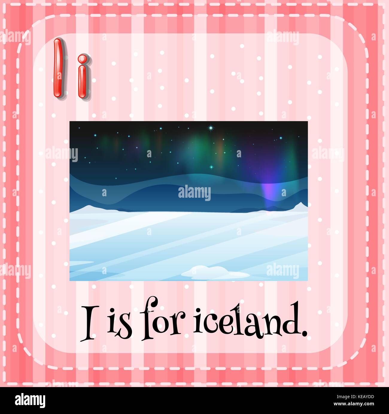 Flashcard letter i hi-res stock photography and images - Alamy