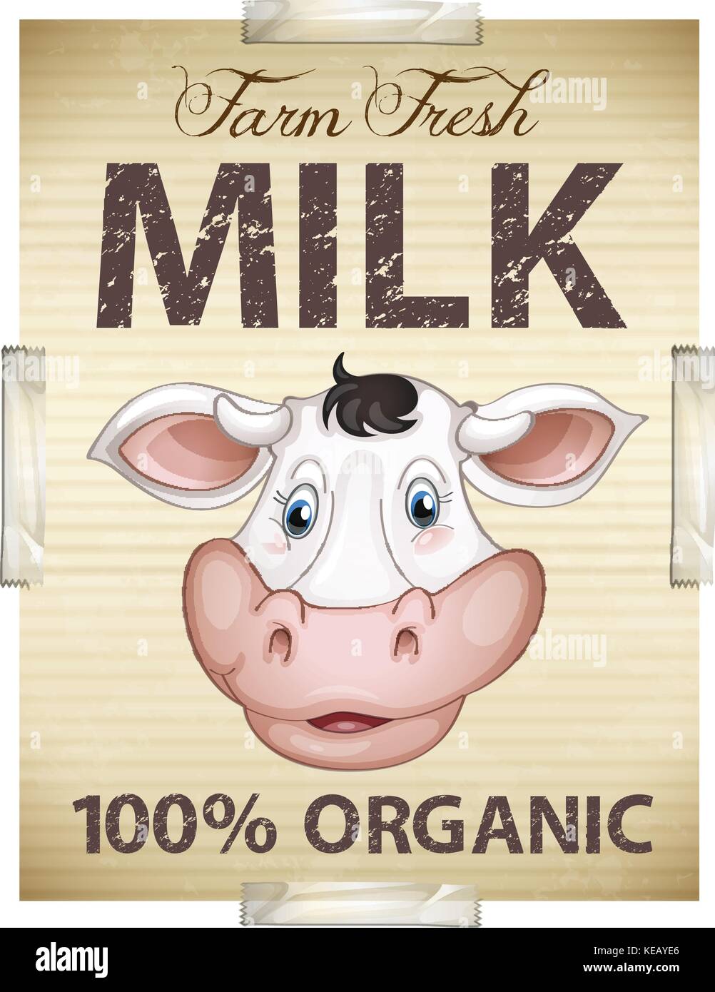 Fresh milk for sale Stock Vector Images - Alamy