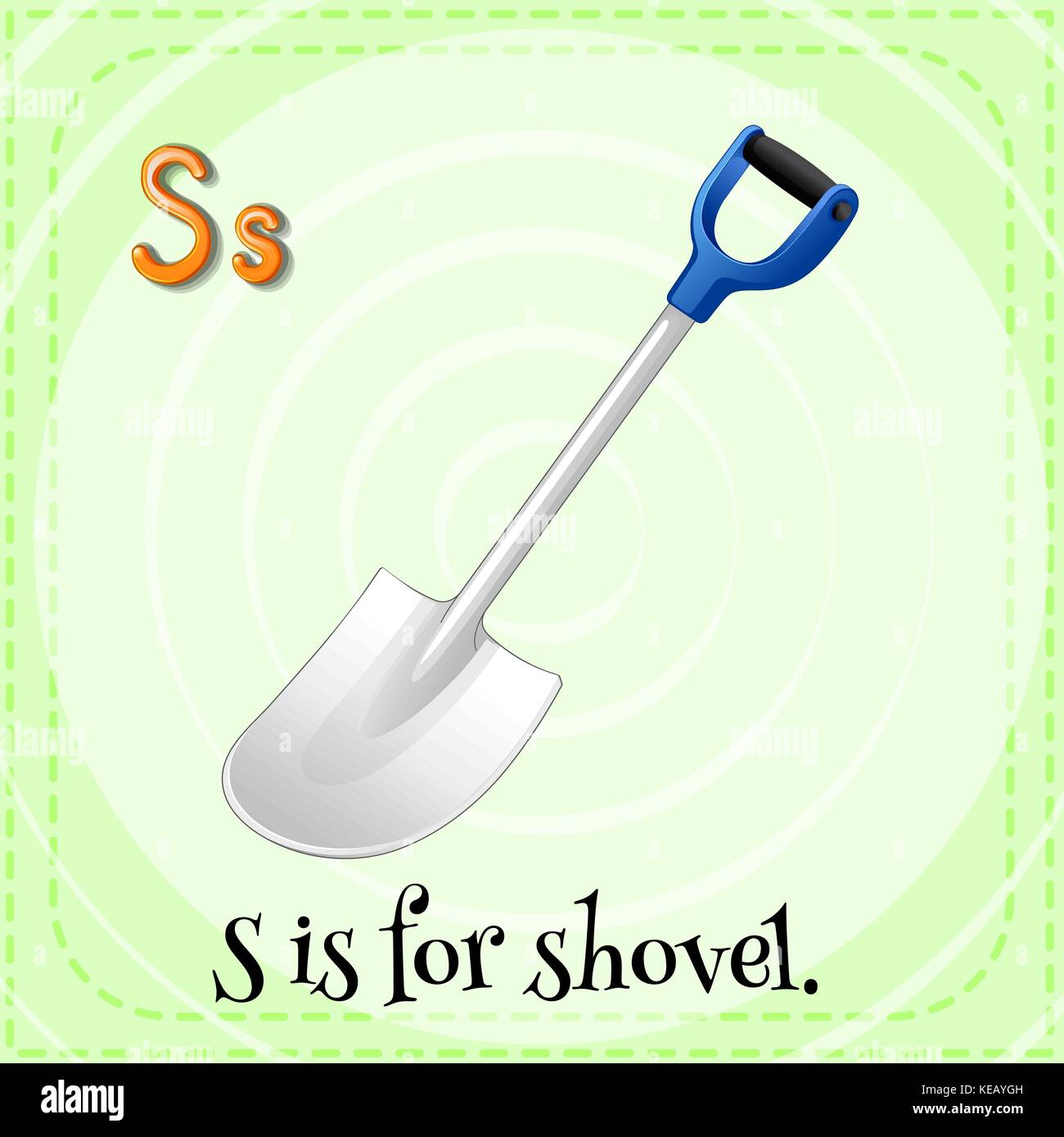 S is for shovel Stock Vector Image & Art - Alamy