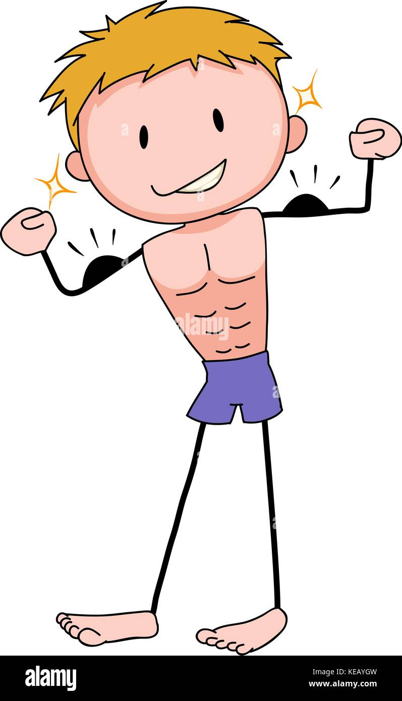 Exercise man up arms Stock Vector Images - Alamy