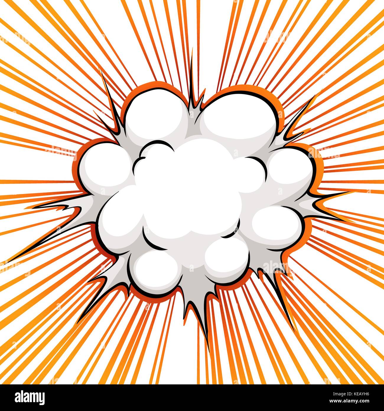 Close up comic balloon with light beam background Stock Vector Image ...