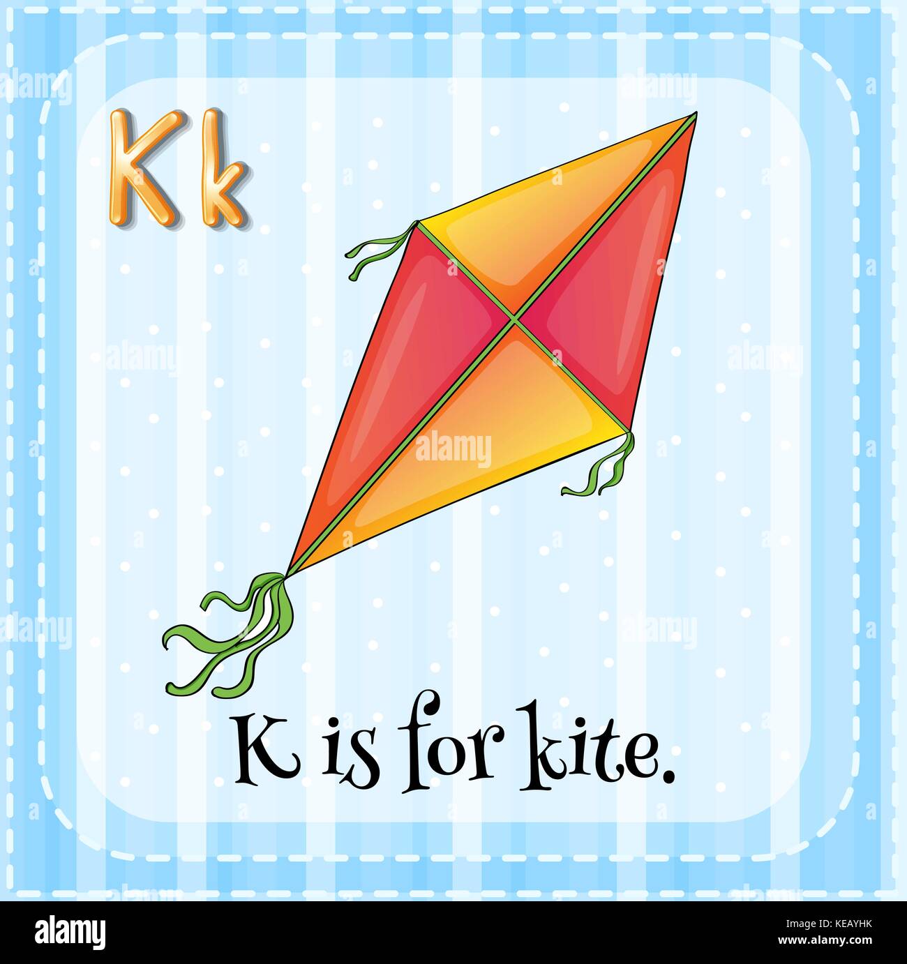 Alphabet K is for kite Stock Vector Image & Art - Alamy