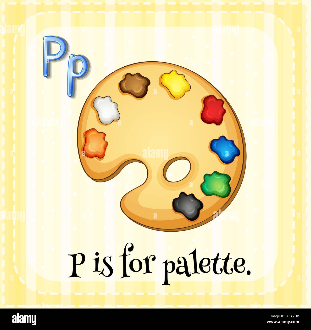 Alphabet P is for palette Stock Vector Image & Art - Alamy