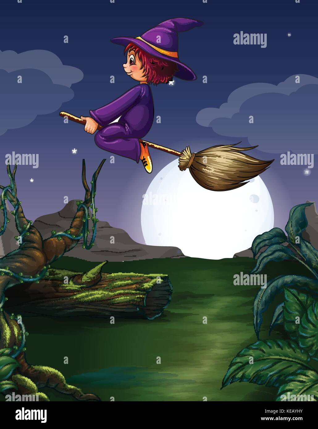 Riding On Broom High Resolution Stock Photography and Images - Alamy