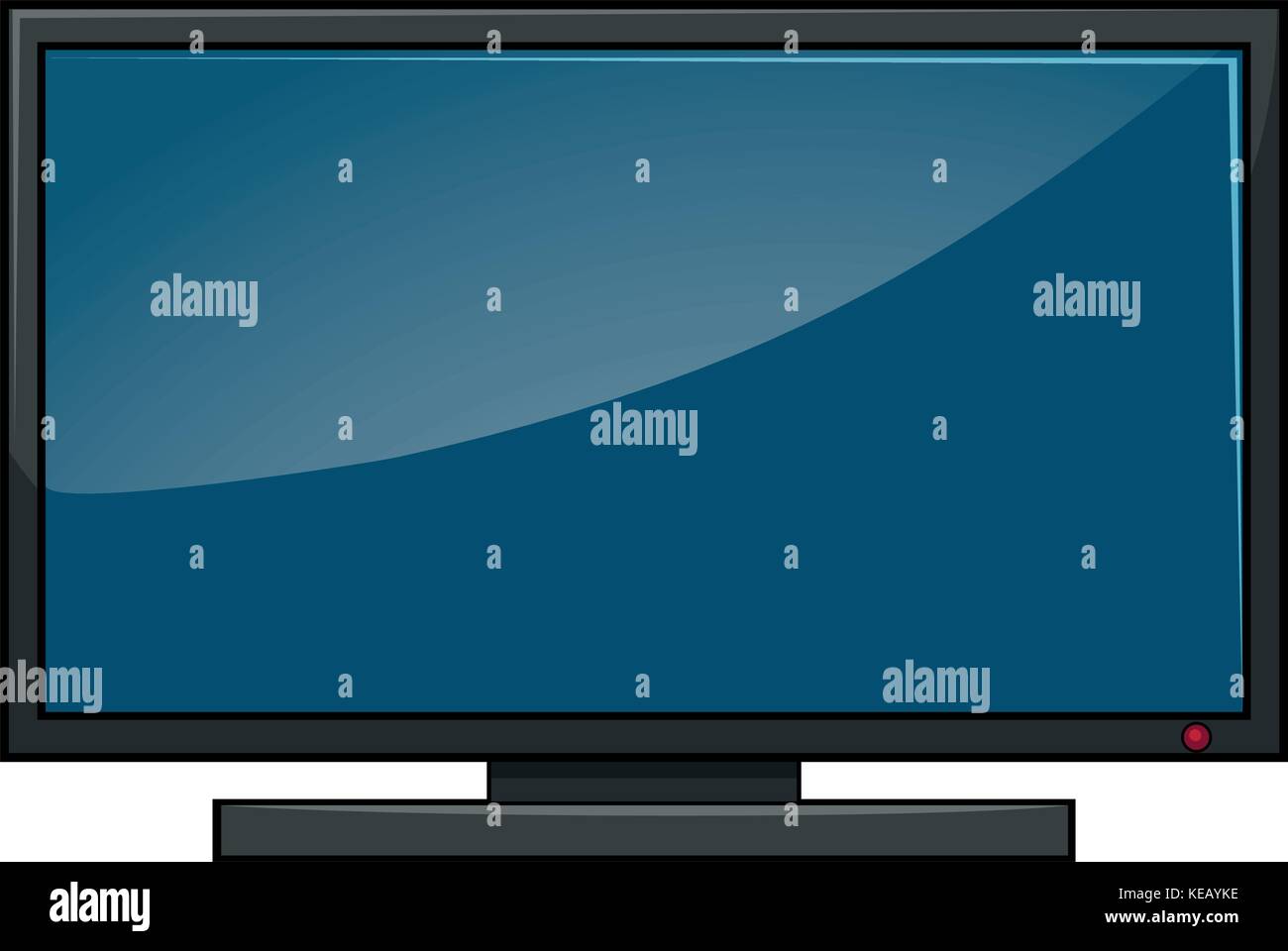 Close up flat monitor screen Stock Vector Image & Art - Alamy