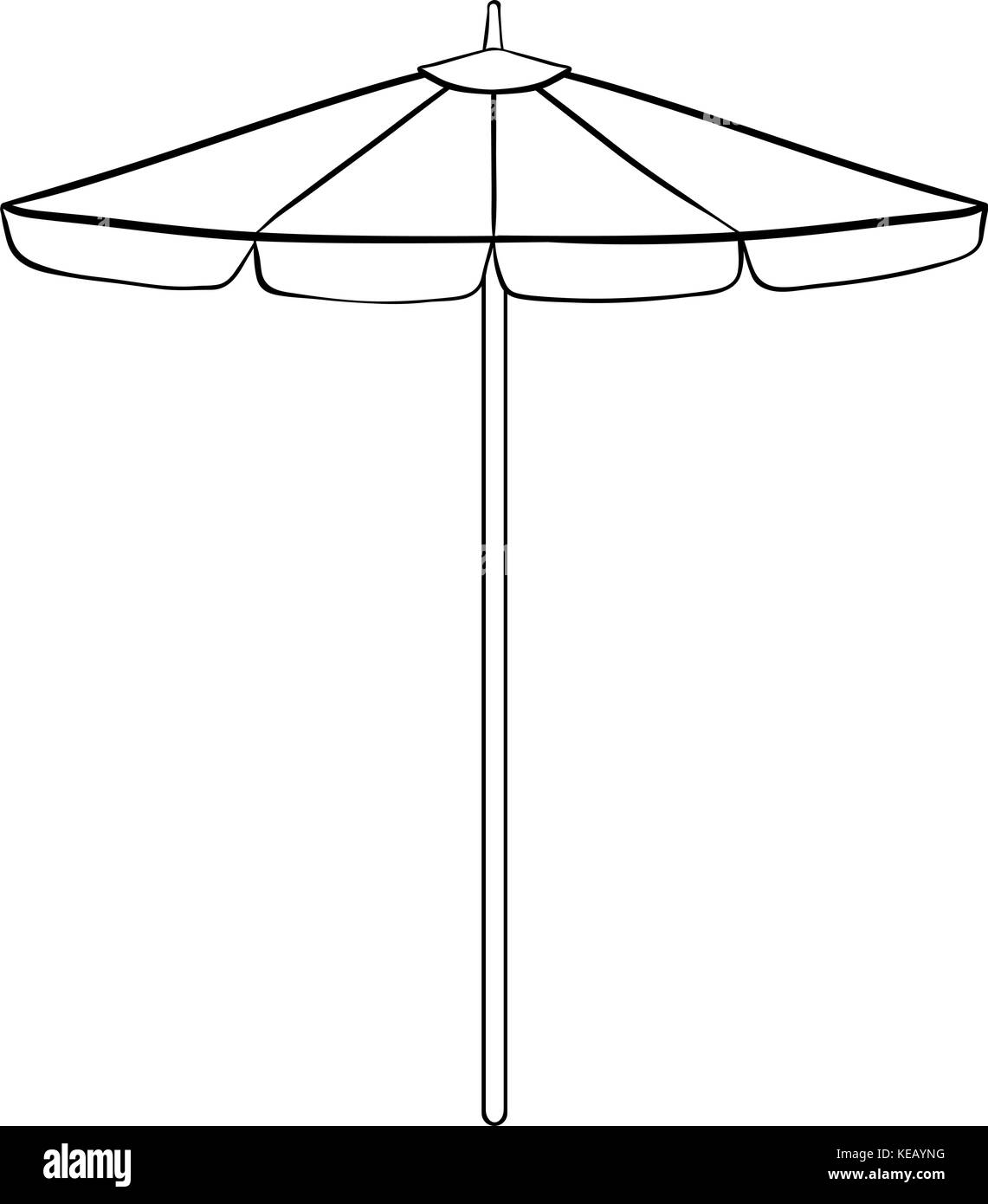 Close up simple design of beach umbrella Stock Vector Image & Art - Alamy