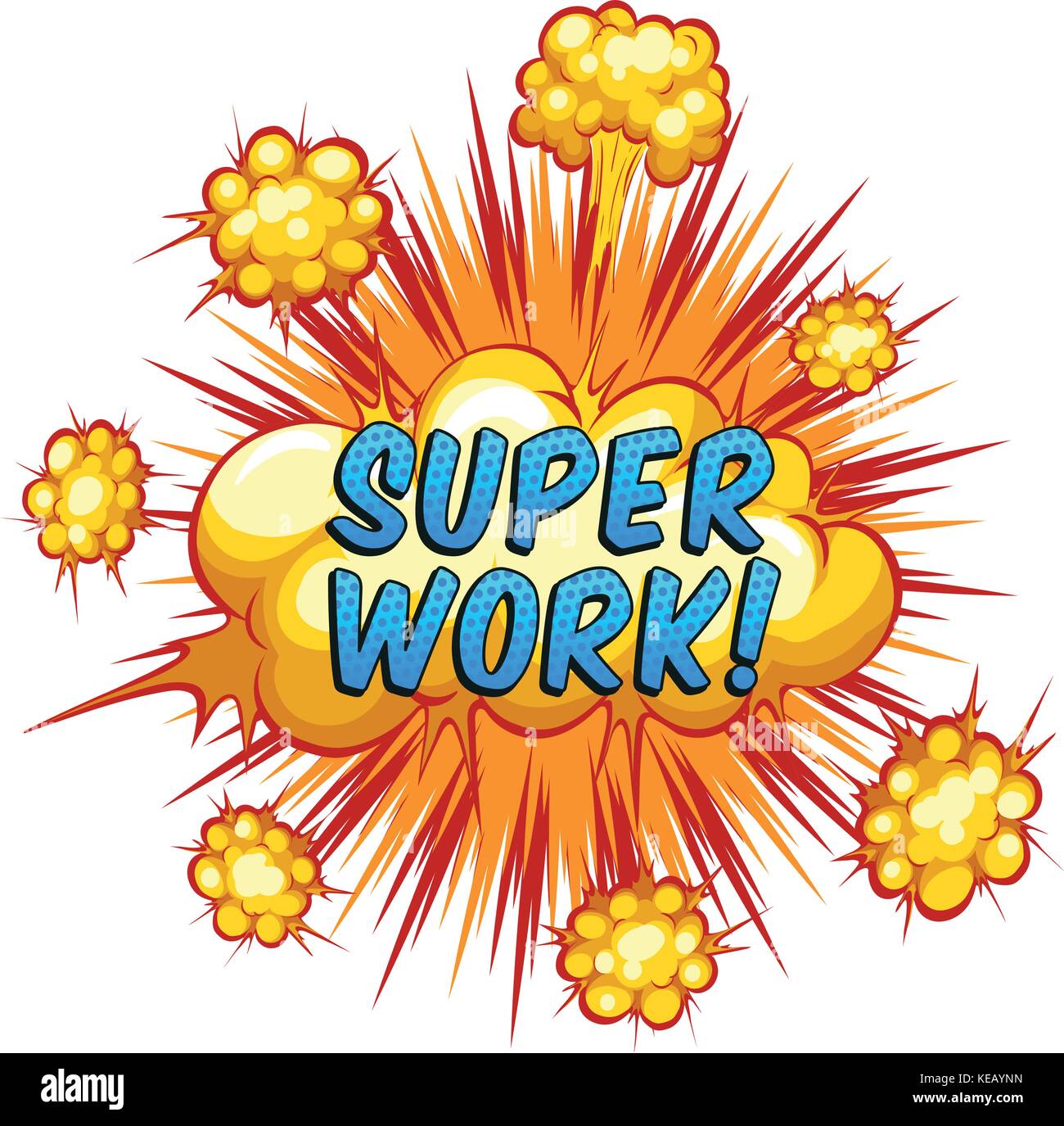 Word super work with explosion background Stock Vector Image & Art - Alamy