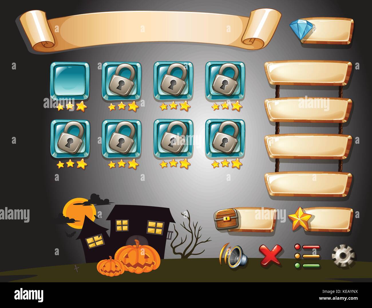 Illustration of a scene from a computer game Stock Vector Image & Art ...