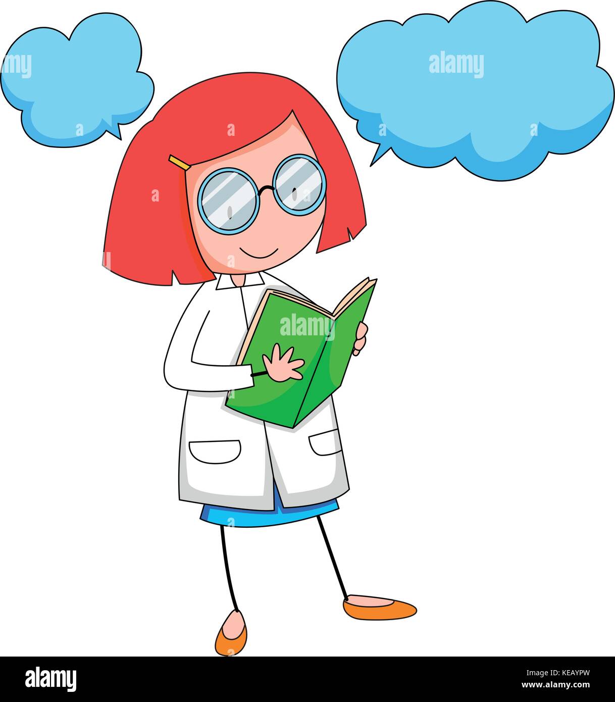 Female Scientist Cartoon High Resolution Stock Photography and Images ...