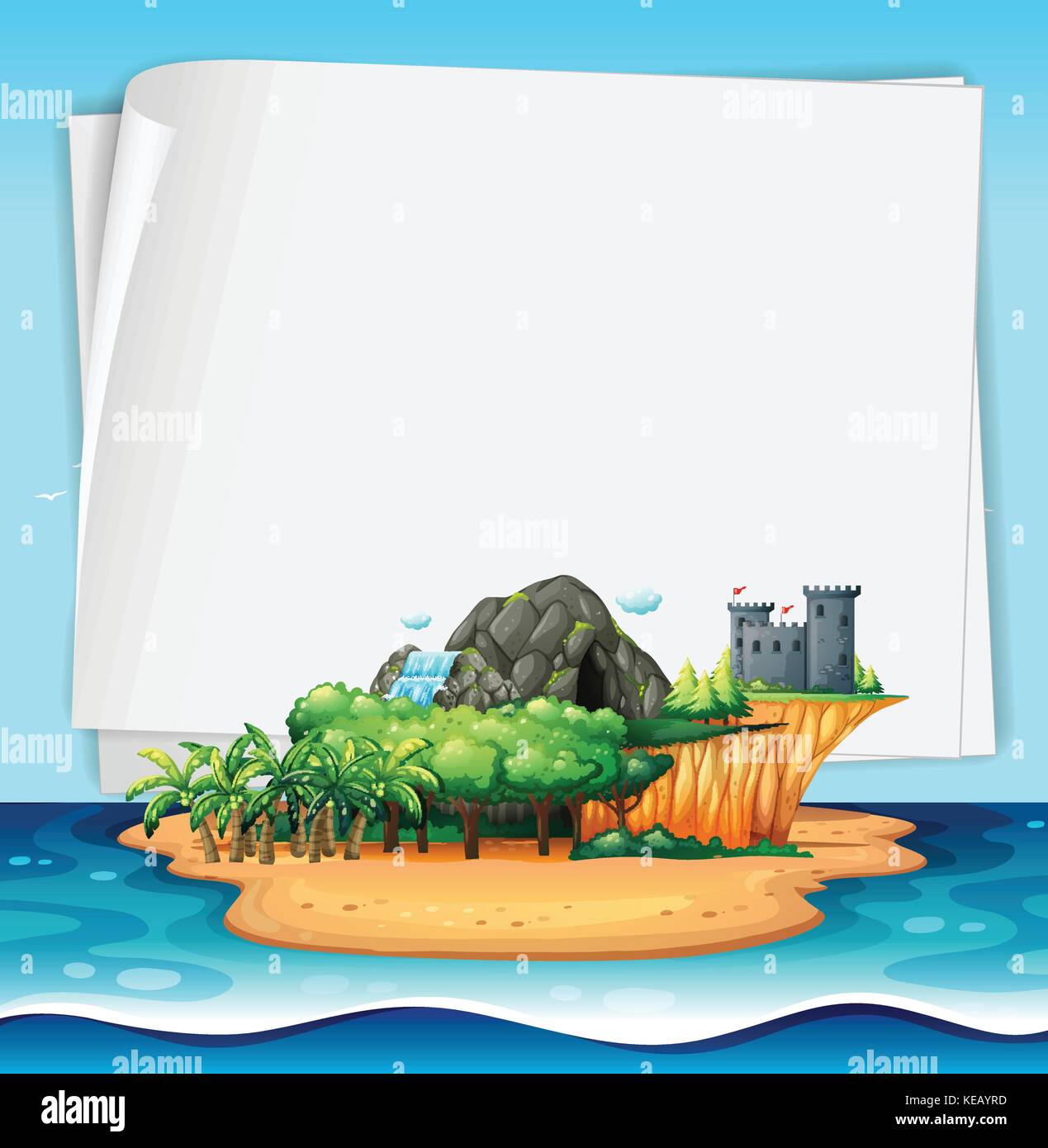 Cave castle Stock Vector Images - Alamy