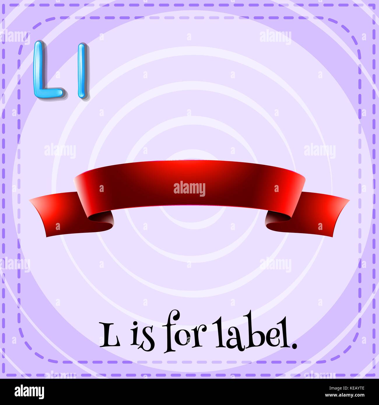 English flashcard letter L is for label Stock Vector Image & Art - Alamy
