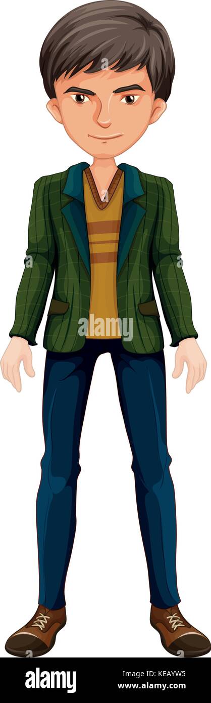 Close up grown up man standing Stock Vector Image & Art - Alamy