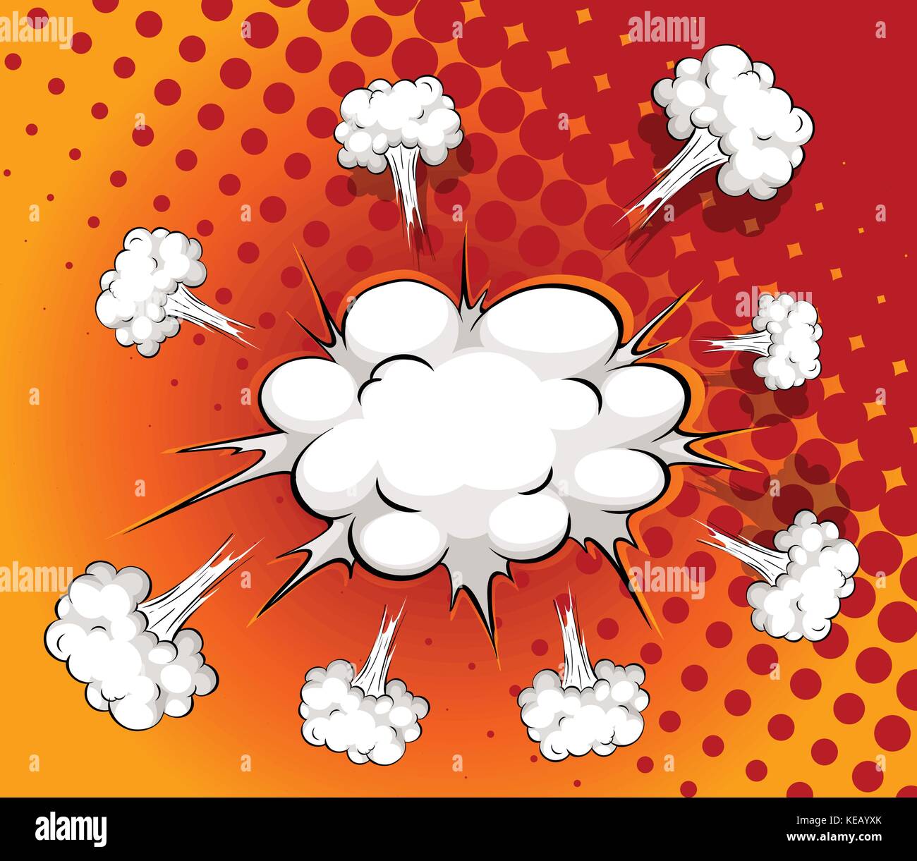 Fire cloud orange red Stock Vector Images - Alamy