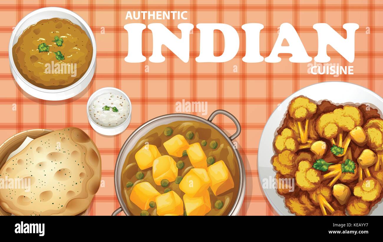 Indian lunch meal Stock Vector Images - Alamy