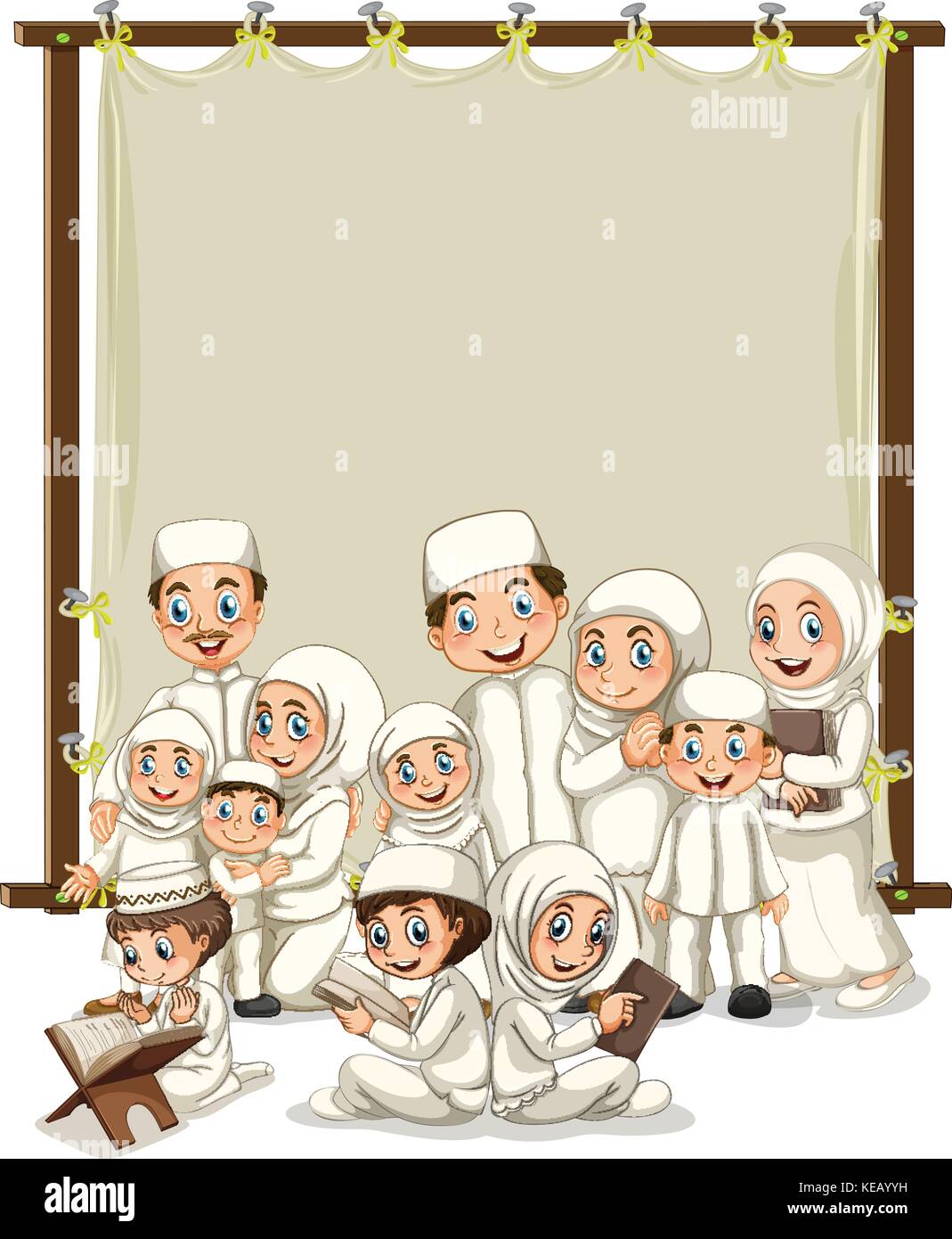 Islamic family message hi-res stock photography and images - Alamy
