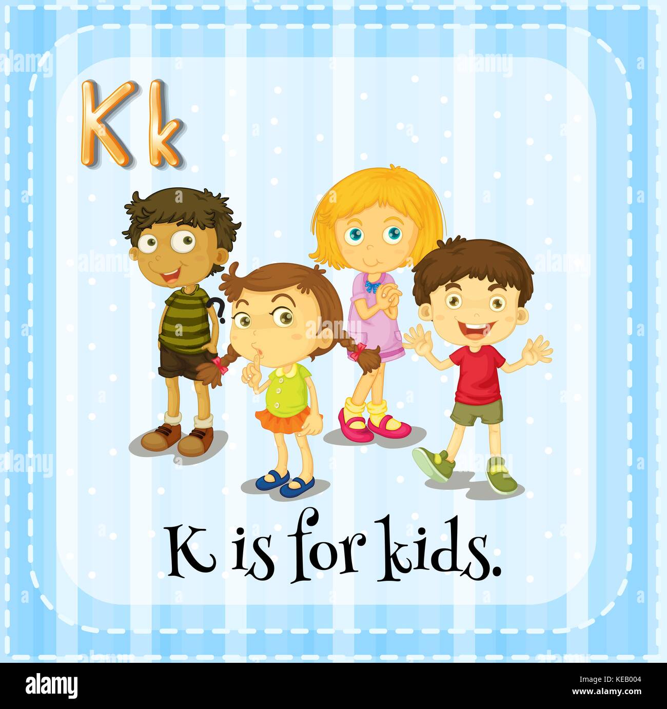 K is for kids Stock Vector Image & Art - Alamy