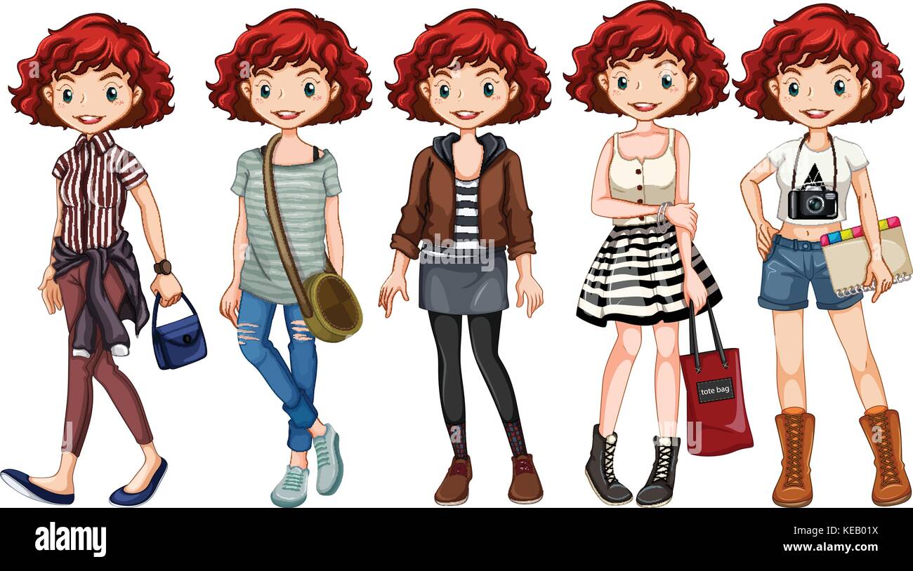 Costumes attractive Stock Vector Images - Alamy