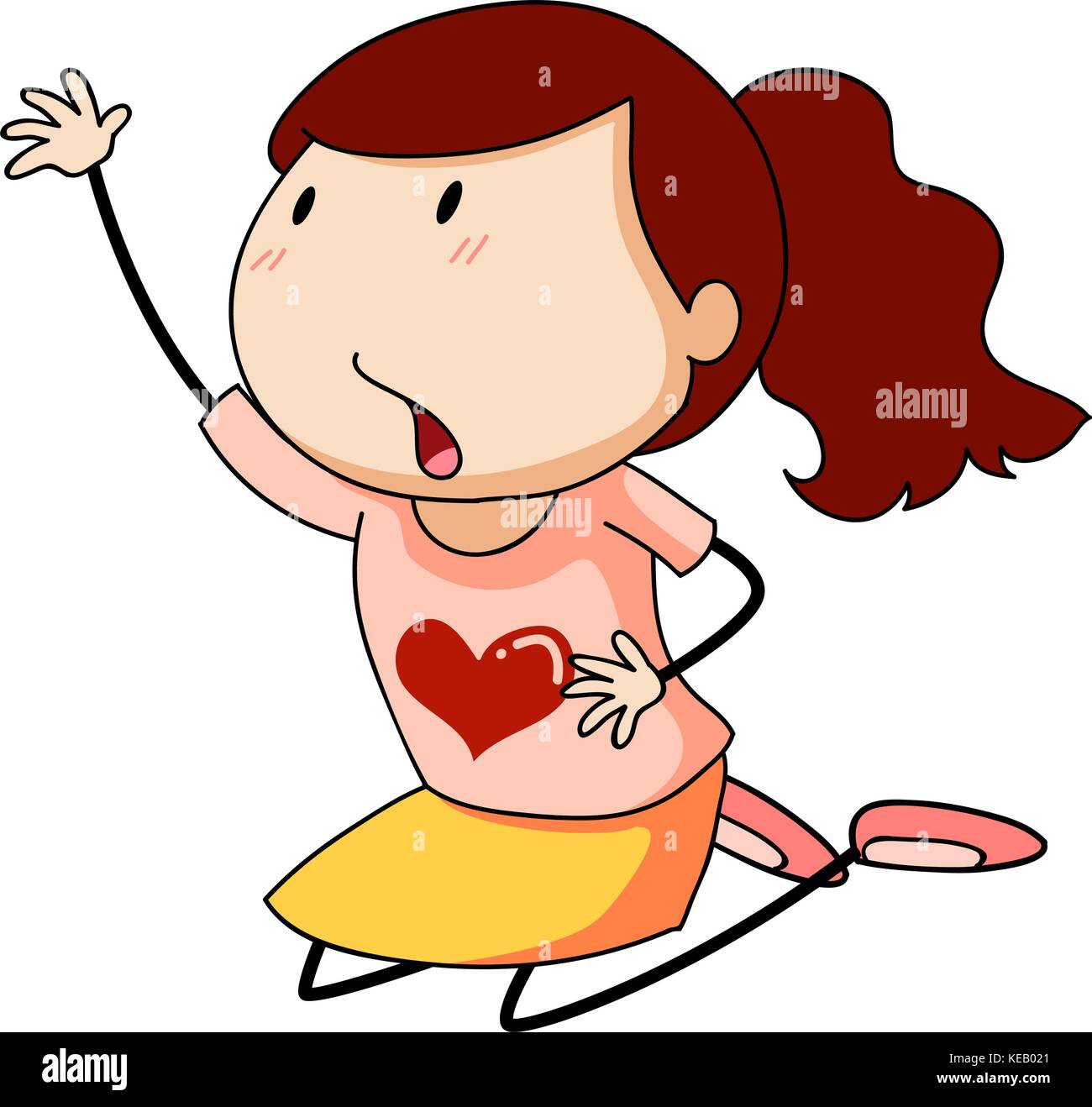 Closeup girl in love reaching for something Stock Vector Image & Art ...