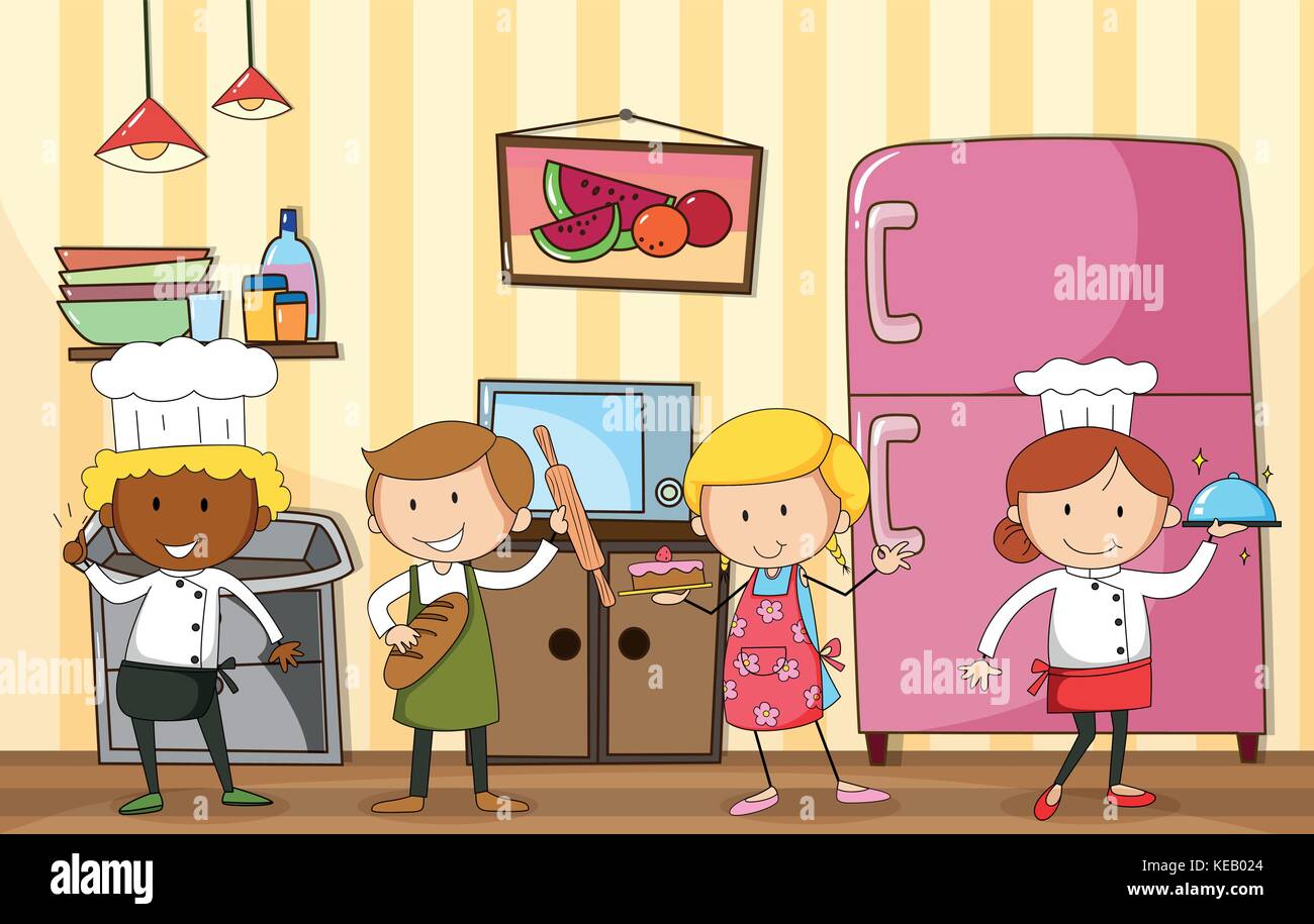 Bake indoor Stock Vector Images - Alamy