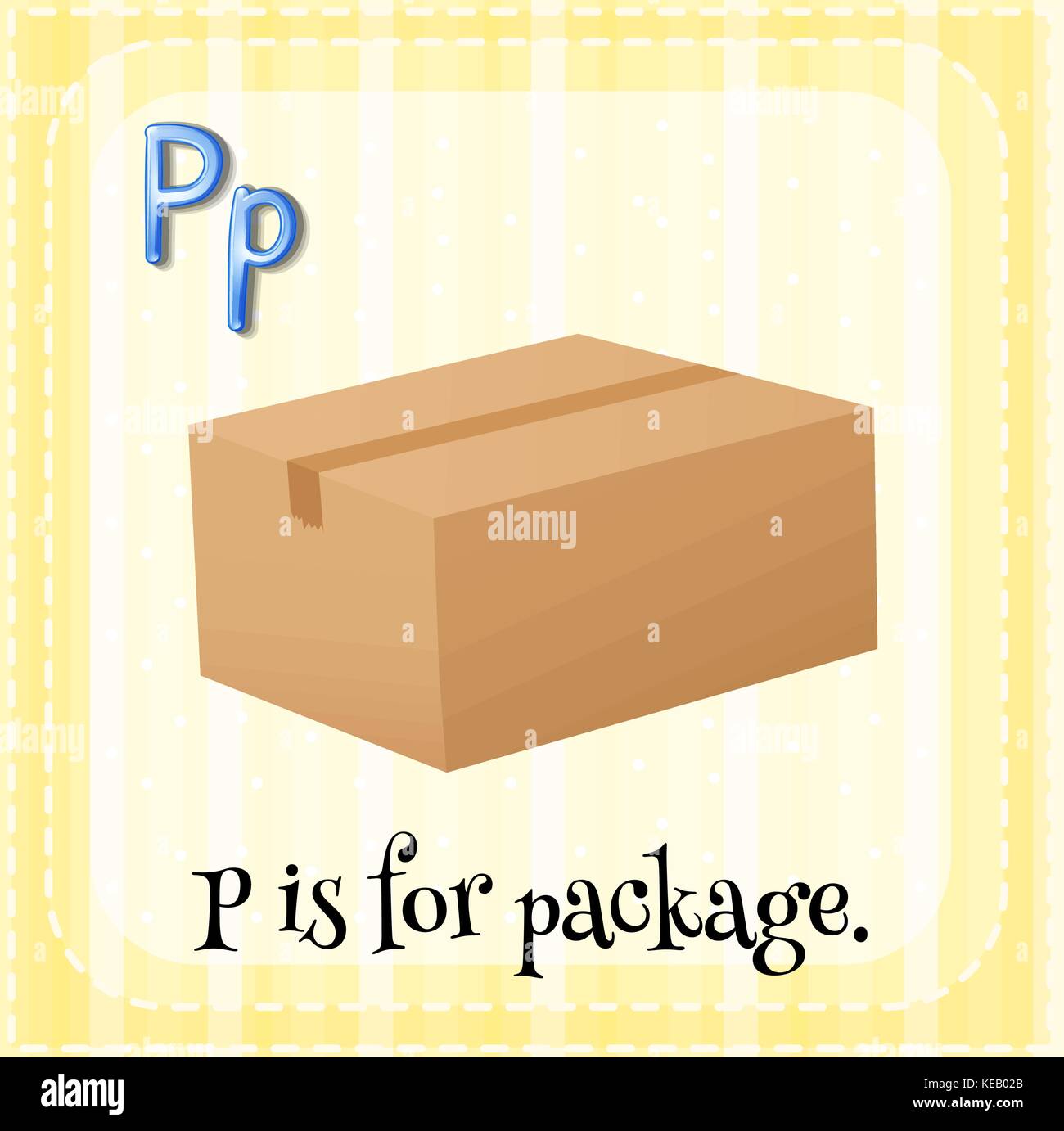P is for package Stock Vector Image & Art - Alamy