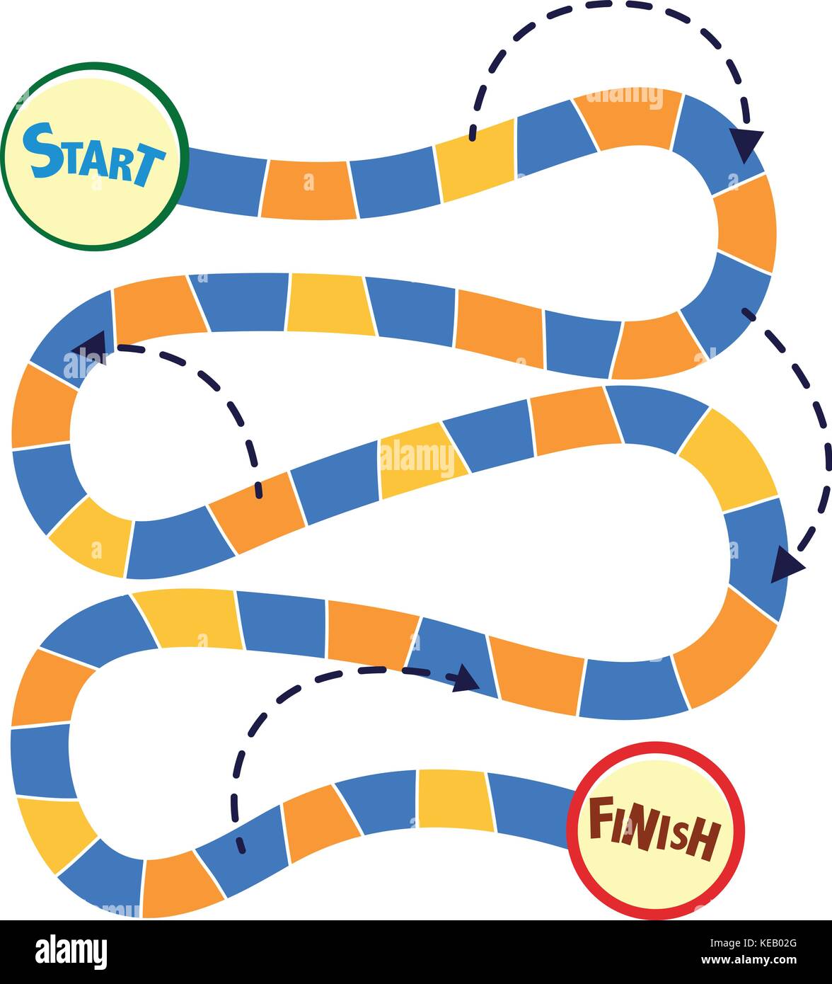 Illustration of a boardgame template Stock Vector Image & Art - Alamy