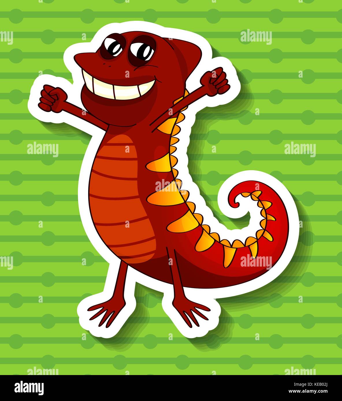 Lizard wildlife closeup Stock Vector Images - Alamy