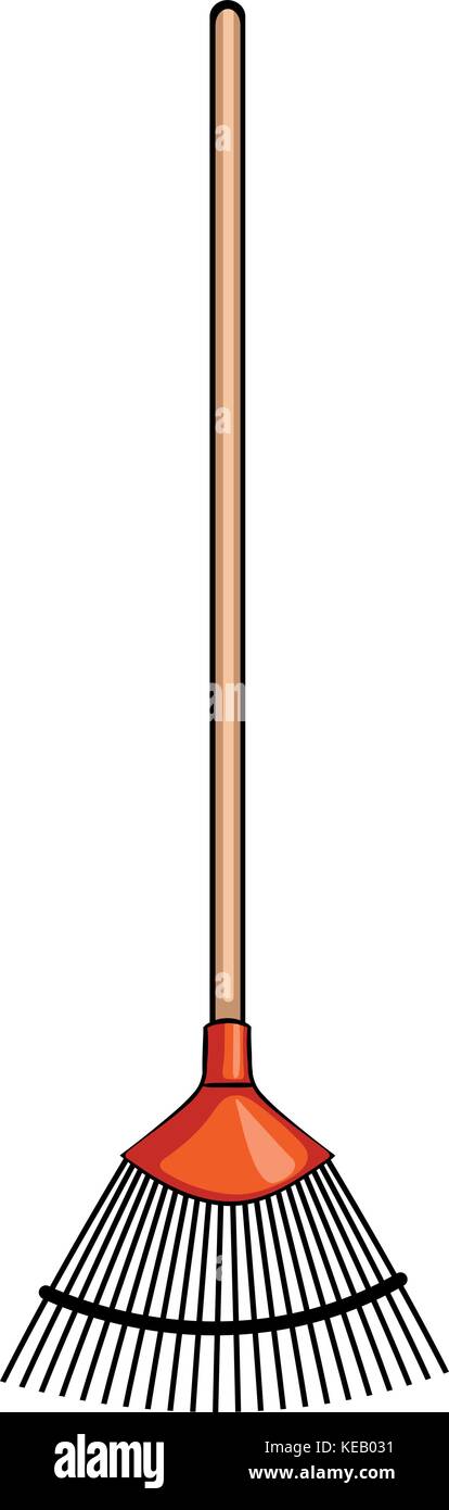 Close up simple garden rake Stock Vector Image & Art - Alamy