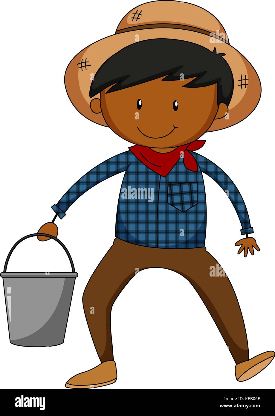 Farmer tool working character Stock Vector Images - Alamy