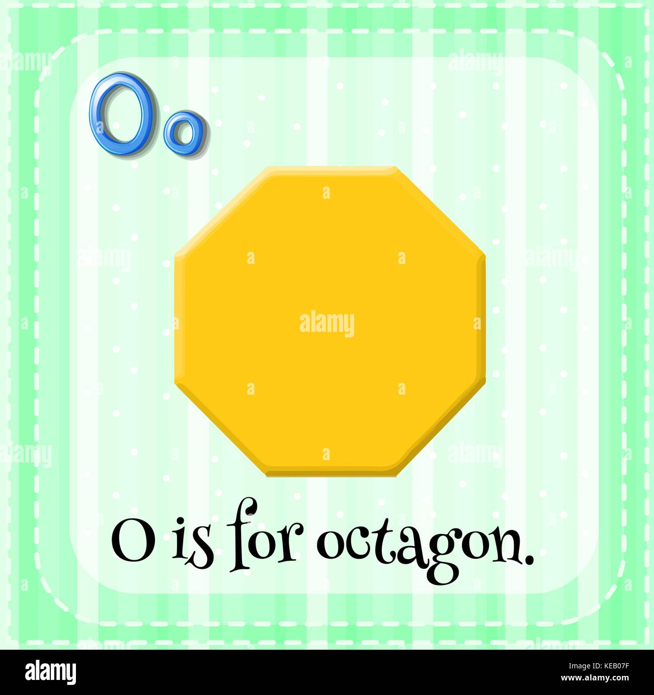 Flashcard letter O is for octagon Stock Vector Image & Art - Alamy