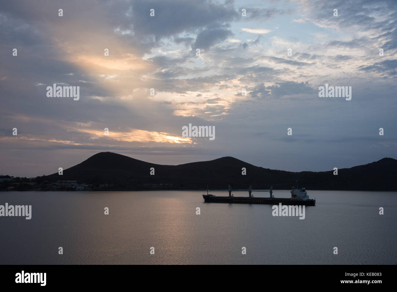 NOUMEA, NEW CALEDONIA-NOVEMBER 25,2016: Jules Garnier II bulk ore ...